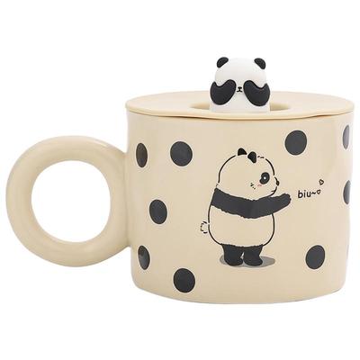cookzone陶瓷日式可爱熊猫马克杯