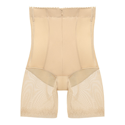 OEING收腹裤女打底裤裆排扣拉链高腰束腹裤无痕提臀塑身美体裤