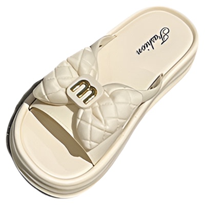 2025新款8805-2网格蝶外穿时尚潮流仙女风一字拖沙滩拖鞋