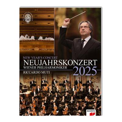 【原装进口】2025年维也纳新年音乐会 DVD 穆蒂指挥 索尼唱片发行