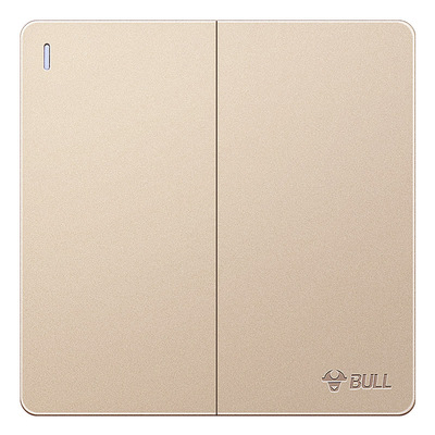 公牛正品二开双控开关插座面板