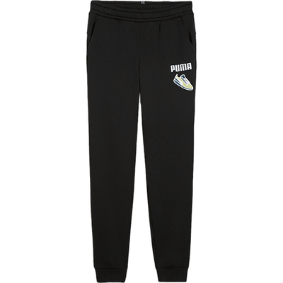 Puma/彪马正品运动大童简约休闲印花加绒针织长裤628019-01