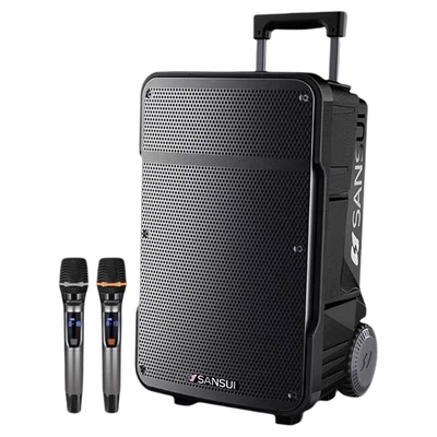 山水A12拉杆音箱A15防水广场舞K歌音箱蓝牙声卡音箱大功率卡U盘