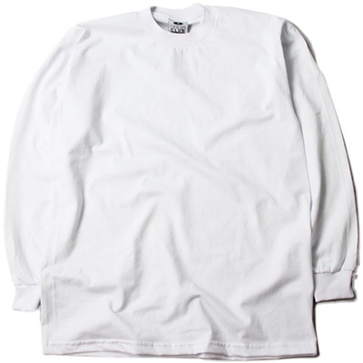 经典美式小领口纯色长袖T恤