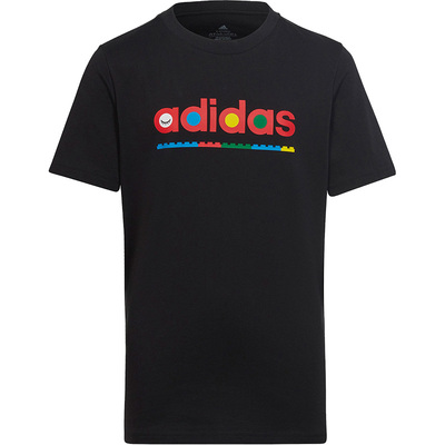 Adidas/阿迪达斯正品夏季新款大童印花透气运动短袖T恤IB9153