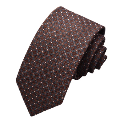 Goldlion/金利来男士德国进口面料撞色圆点商务色织箭头型领带