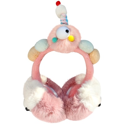 皮洛姆暖萌棉花糖可折叠毛绒耳罩