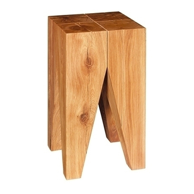 设计师胡桃木矮凳水曲柳原木凳