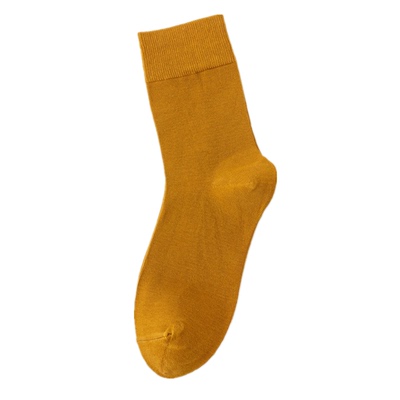 吸汗透气纯色百搭风棉质长筒袜