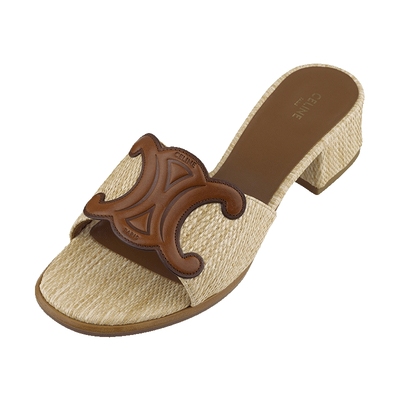 CELINE圆头套脚穆勒鞋橡胶凉鞋