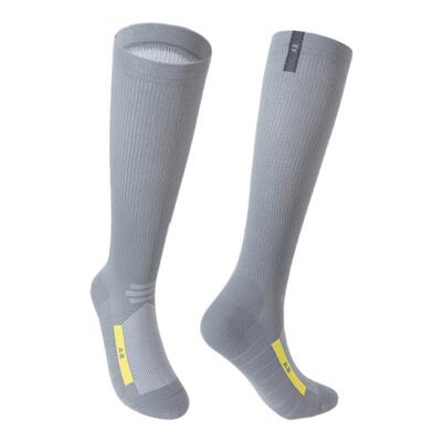 【意大利袜机】AR灰色骑行跑步压力袜加压徒步小腿袜运动袜压缩袜