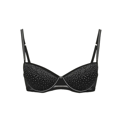 维密PINK水钻薄款半罩杯文胸