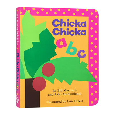 叽喀叽喀 字母 chicka chicka abc  廖彩杏推荐 韵文认知学习 英文原版绘本 幼儿英语字母早教启蒙纸板书 英文版进口书籍