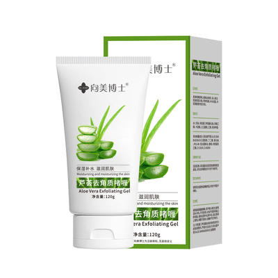 芦荟去角质啫喱脸部清洁磨砂膏