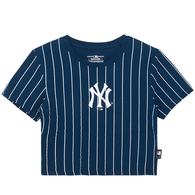 FANATICS x MLB 联名款 纽约洋基队 新款印花短袖T恤潮流短款上衣