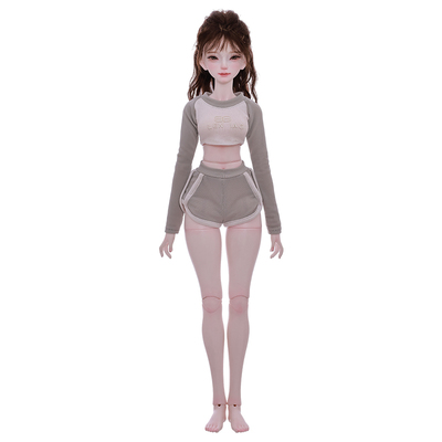 4分娃娃哈娜水绿色少女感运动装