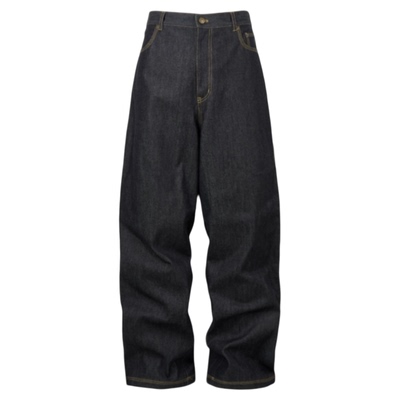 emostanceclub 25FW LEATHER PATCH FLARED JEANS