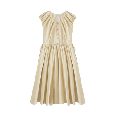 西町村屋文艺百搭短袖裙子