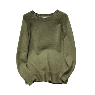 宛宛家圆领毛衣百搭时尚