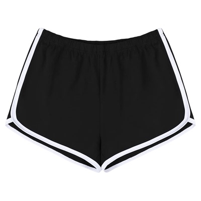 欧美风高腰高弹力运动短裤休闲裤