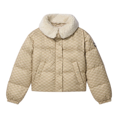 【两件折上折】MICHAEL KORS MK 女士短款翻毛领保暖羽绒服外套