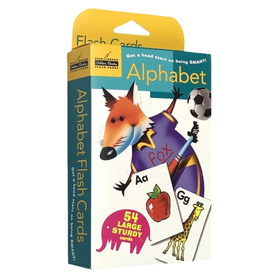 华研原版 英语字母大卡54张 英文原版 Alphabet Flash Cards 兰登出品 儿童启蒙单词认知卡片 亲子互动正版 英文版 进口英语书籍
