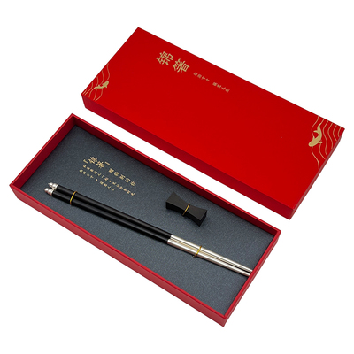 葫芦银筷子定制高档红木筷