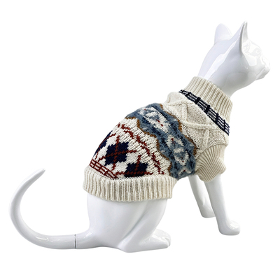 Roshin秋冬加厚保暖猫咪新年毛衣