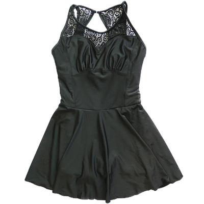 热浪heatwave蕾丝高腰裙式泳衣