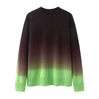 新品含羊绒毛针织衫渐变