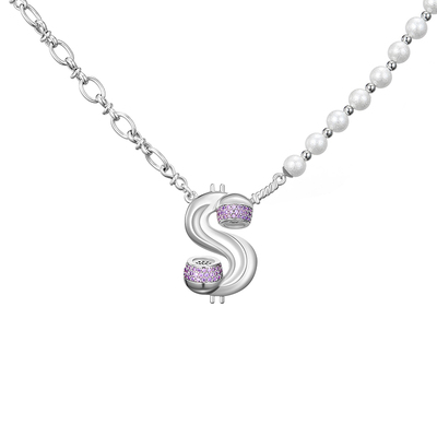 GUDSGAVE珍珠美金电话筒项链