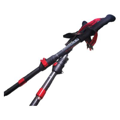 黑冰碳纤维登山杖伸缩折叠