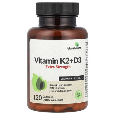 Futurebiotics维生素K2+D3骨骼健康孕妇青少年钙