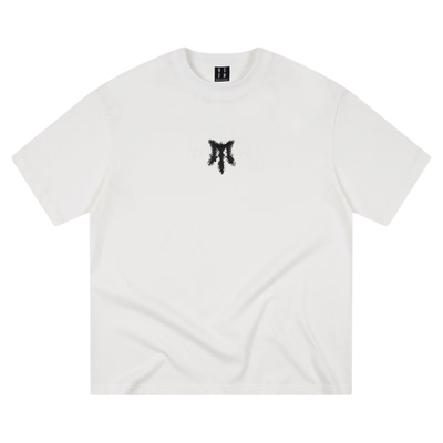 MEDM双层贴动物纹皮圆领短袖T恤