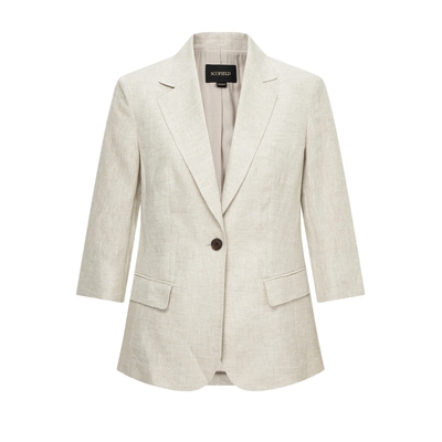 Scofield一粒扣外套袖口开叉西装