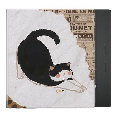 imobile油画猫咪磁吸电子书保护套适用掌阅iReader复古Ocean4个性3Turbo女2阅读器plus/Neo2Pro/7寸电纸书壳