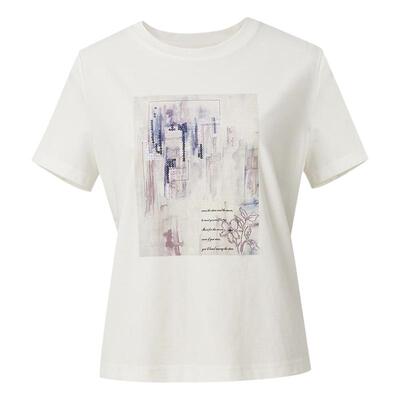 乔万尼衬衫2026年商场同款新品短袖T恤简约印花气质高级感EM1C100