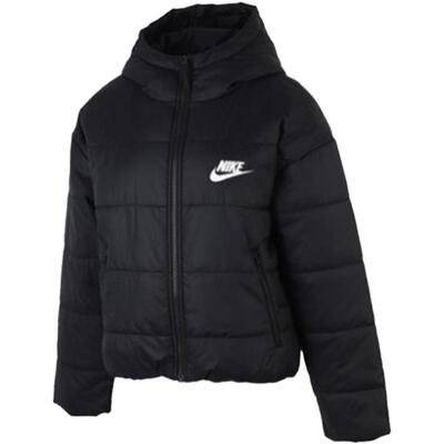 Nike/耐克正品女子保暖连帽梭织时尚休闲运动短款棉服 CZ1467