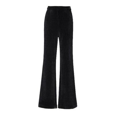 【商场同款】HPLY荷比俪25春季新款女丝绒休闲宽松潮流风格休闲裤