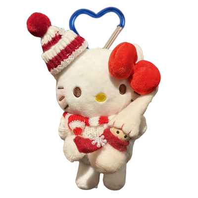 正版hellokitty毛绒玩偶包包挂件挂饰可爱哈喽kt钥匙扣新年礼物女