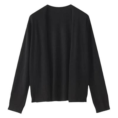 羊毛慵懒风薄针织开衫女