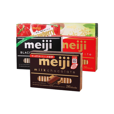 【自营】明治钢琴巧克力黑meji日本特浓牛奶抹茶黑巧（代可可脂）