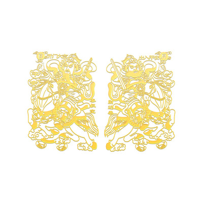 2026年新款门神贴大门金属隐形贴