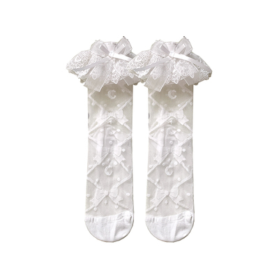 roji花边袜子女秋季洛丽塔甜美