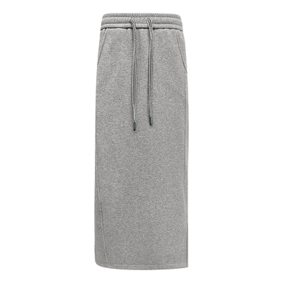 2025春季新款天丝直筒开叉半身裙