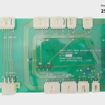 KLA Acrotec 710-571711-00 ASSY OPT BOX Interface PCB5 *used