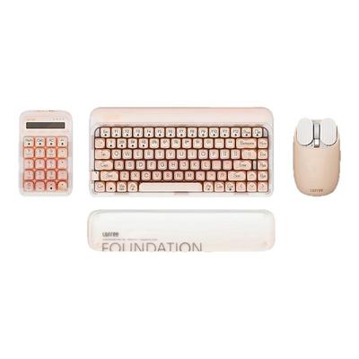 新品洛斐粉底液无线三模机械键盘