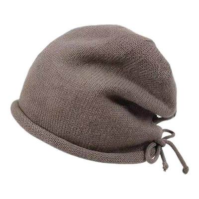 卷边堆堆帽子显脸小抽绳针织