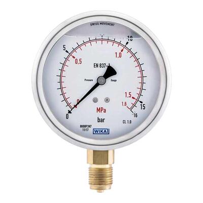 WIKA EN837-1 213.53.063 0-3000psi/kpa 波登管耐震压力表现货