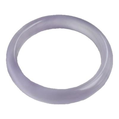 玉镯子送情人礼物冰种淡紫色手镯